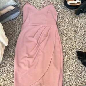 Lulus | Dresses | Mauve Pink Lulu Wrap Dress | Poshmark